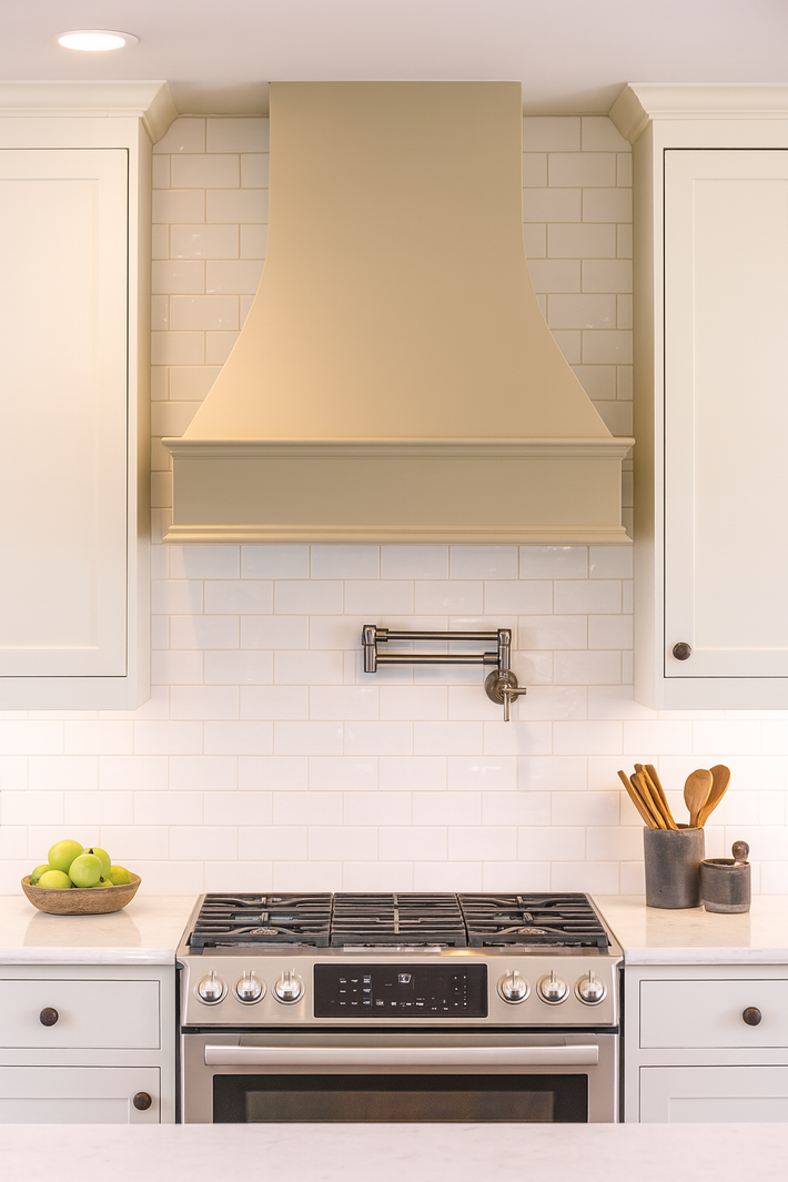 Kelsey Range Hood - Kitchen Vent Hood Cover with Modern Trim ...